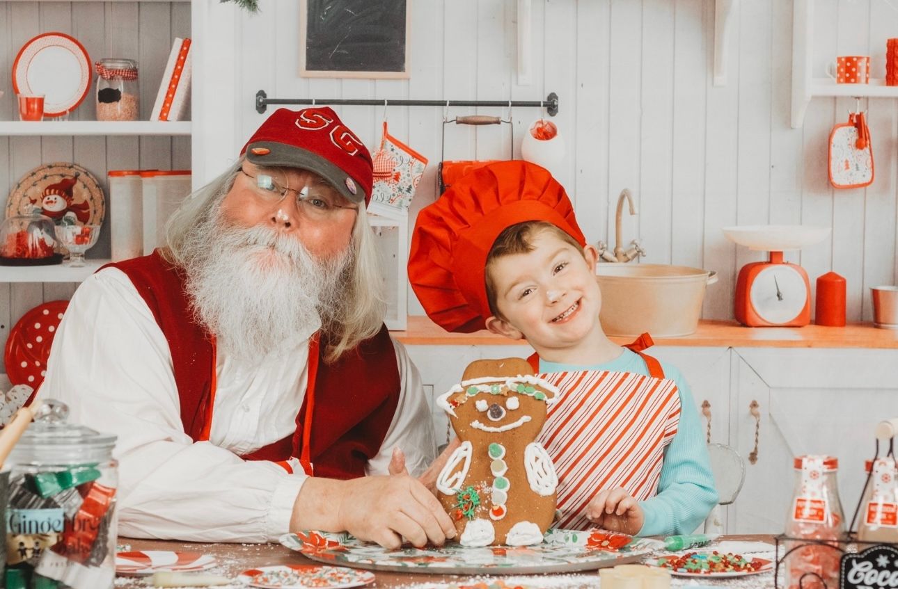 Baking with Santa